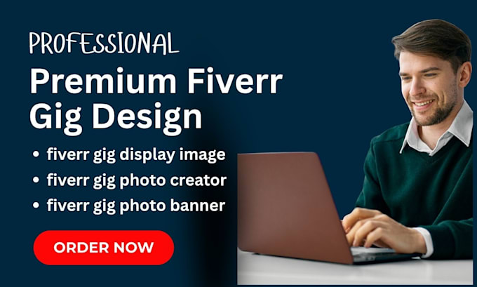 Create premium fiverr gig design optimized thumbnail template bold gig ...