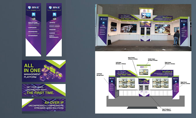 Design trade show booth graphics by Beyondforward | Fiverr