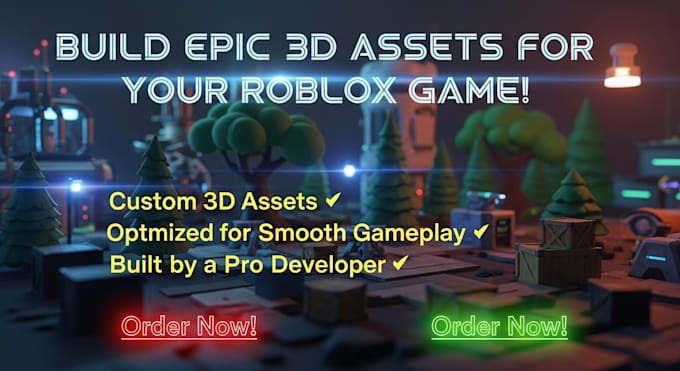 Design high quality game ready roblox assets with clean optimization by ...