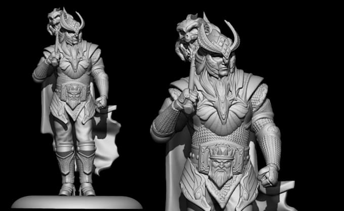 Sculpt custom 3d dnd character miniature, 3d tabletop miniature for 3d ...