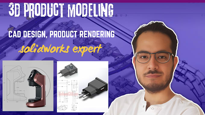 Do 3d product modeling, cad design, product rendering and solidworks ...