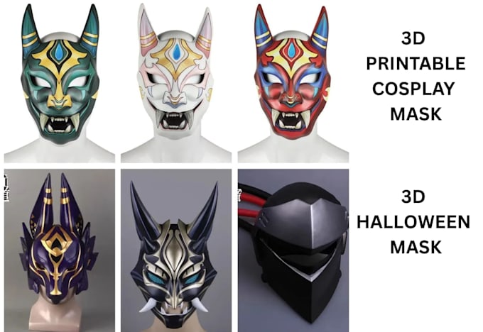Do printable 3d cosplay mask model 3d halloween mask 3d helmet 3d ...