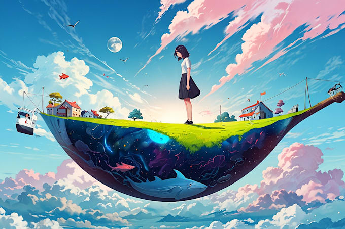 Illustration and surreal digitally drawings by Dejuantenk | Fiverr