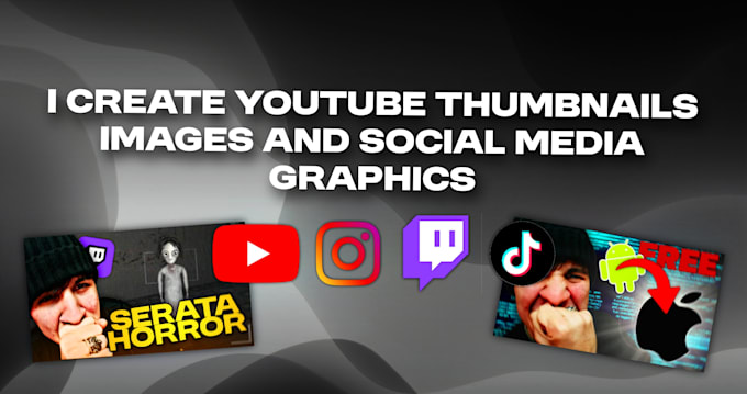 Design youtube thumbnails and social media graphics by Syokas | Fiverr
