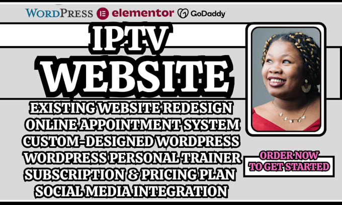 Iptv website design streaming website iptv business site m3u iptv ...
