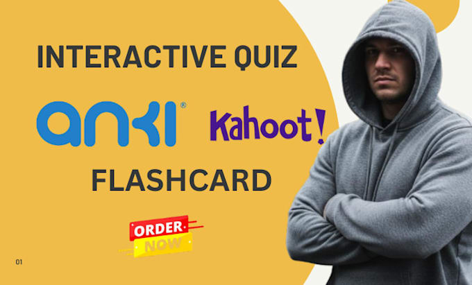Build kahoot, anki, flashcard interactive quiz by Julesandree | Fiverr