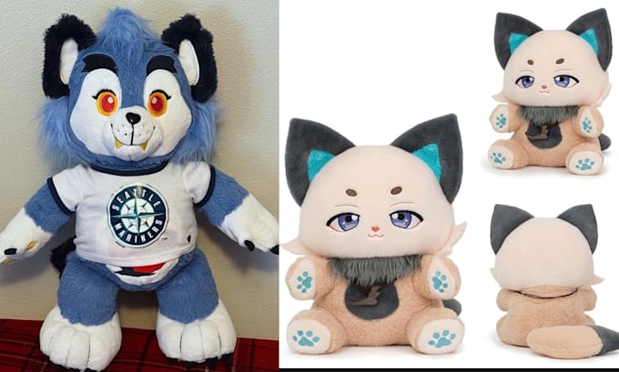 Design handmade custom soft plush toys stuffed animal plushies ...