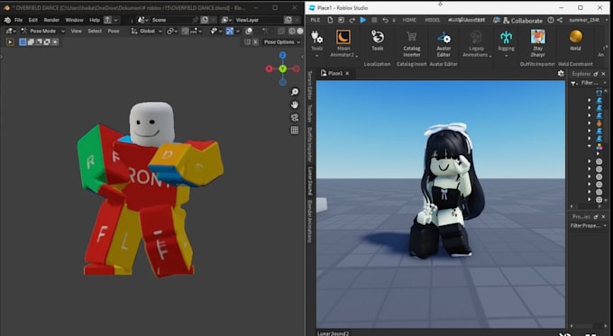 Create roblox ugc, emotes, roblox animation, custom model special moves ...