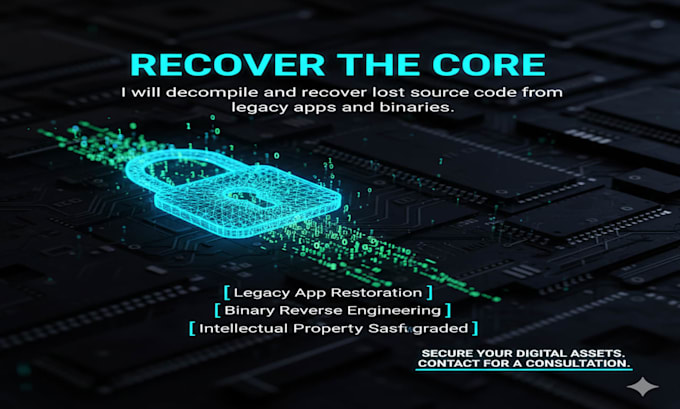 Decompile and recover lost source code from legacy apps and binaries by Smartpermit | Fiverr