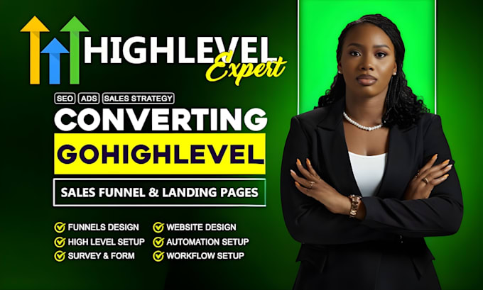 Set up gohighlevel automations, sales funnels, workflows, and pipelines ...