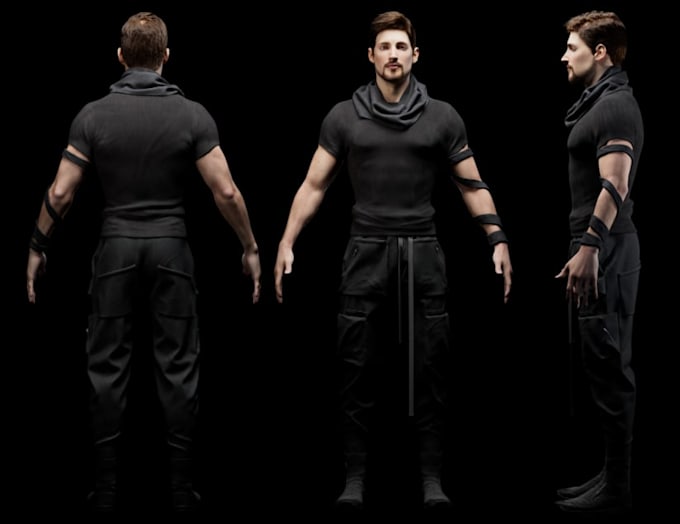 Create 3d character for unreal engine,realistic hair,fur,xgen ...