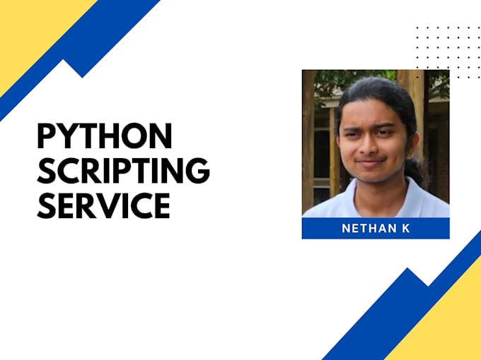 Write a python script by Nethan_jk | Fiverr