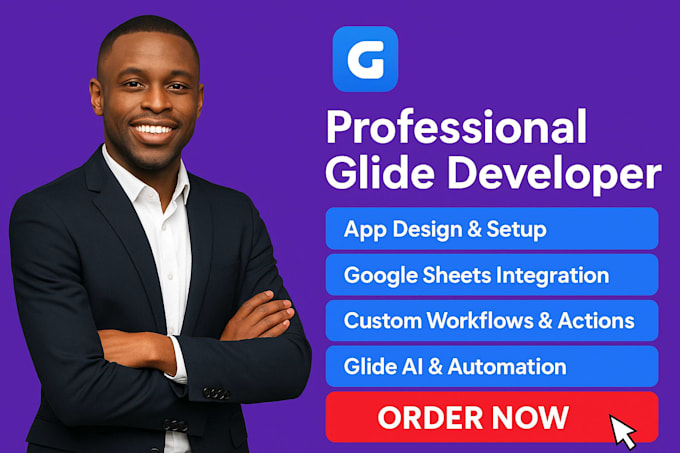 Build custom nocode mobile apps using glide and google sheets by Gaby_great | Fiverr