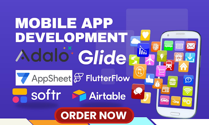 Mobile app, airtable softr, adalo, glide, appsheet, flutterflow, glide app by Eric_kingston | Fiverr
