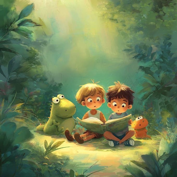 Design children book, storybook illustration, book cover by Masonllis ...