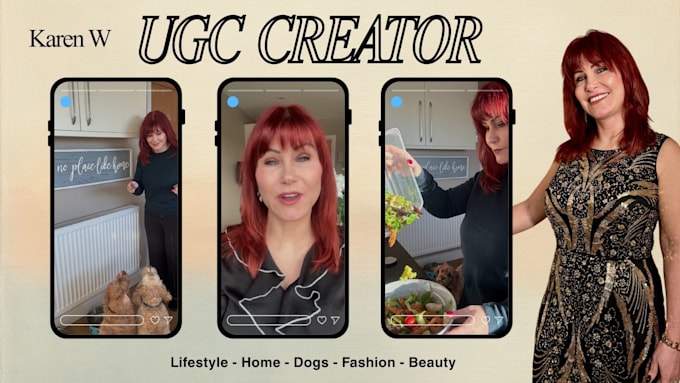 Create engaging 50 plus for beauty, lifestyle, dog ugc brands by ...