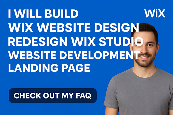 Build wix website design redesign wix studio website development ...