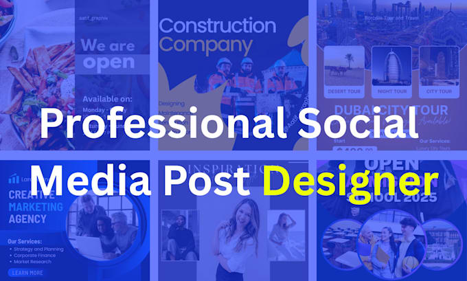 Design professional social media posts by Designsbyaatif | Fiverr