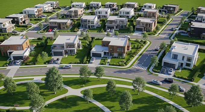 Create 3d site plan renderings and realistic subdivision visualizations ...