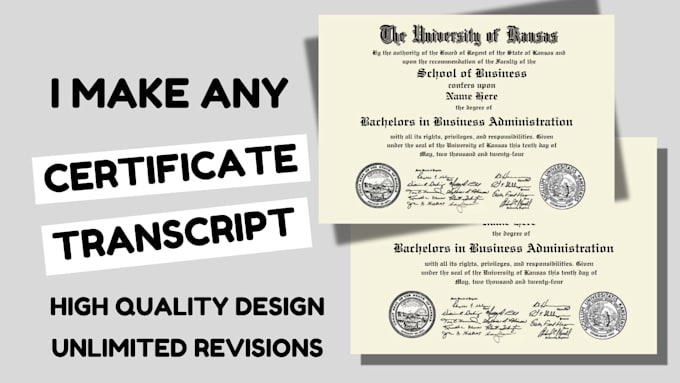 Design 5hrs real diploma, degree certificate, high school, college diploma, ged by Delilahriley1 ...