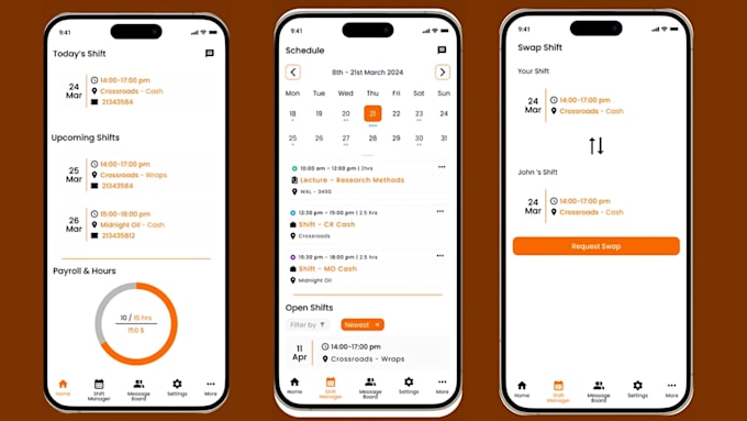 Create shift management app, shift reminder app, employee scheduling ...