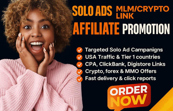 Solo ads affiliate link promotion mlm leads affiliate marketing link ...