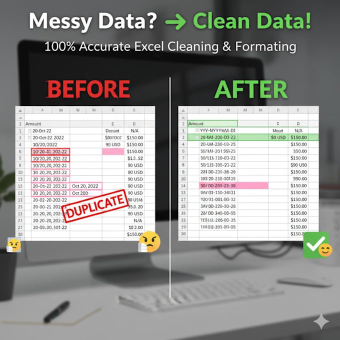Clean, format, and organize excel data with accuracy by Coredigitalhub ...