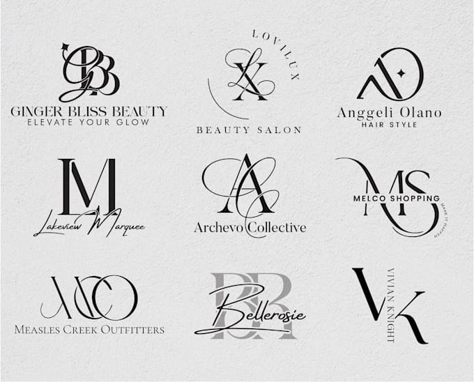 Design a minimalist monogram logo by Uncle_vyn | Fiverr