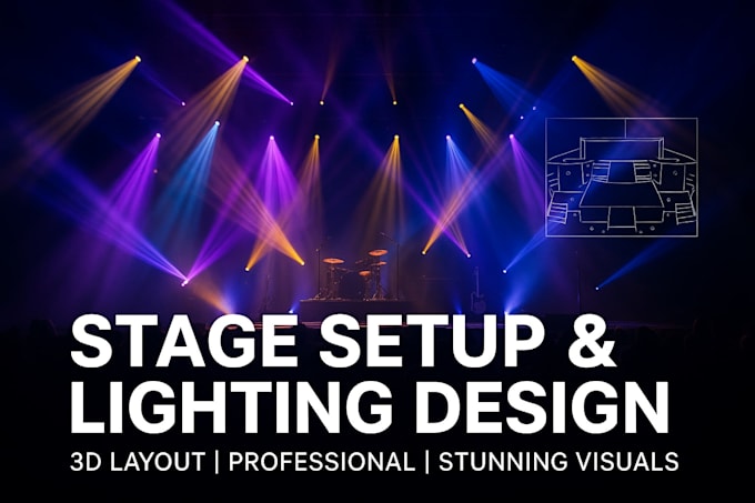 Design stage lighting, dmx programming, and 3d concert visualization by ...