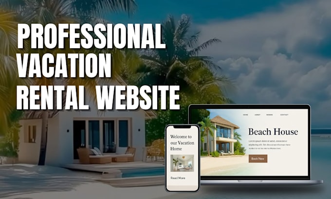 Create a modern vacation rental website rental website vacation website ...