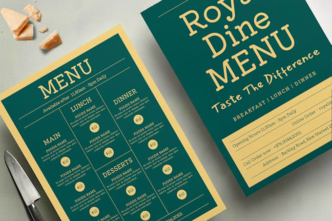 Design stunning digital menu board redesign restaurant food menu edit ...