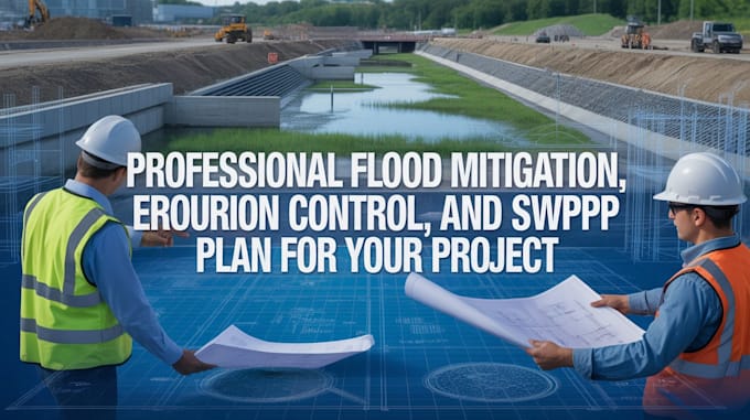 Flood mitigation, erosion control plan, swppp by Matttdesign | Fiverr