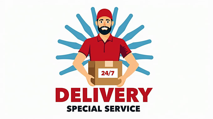 Design outstanding courier boy logo in 12 hours by Layla_theodor | Fiverr