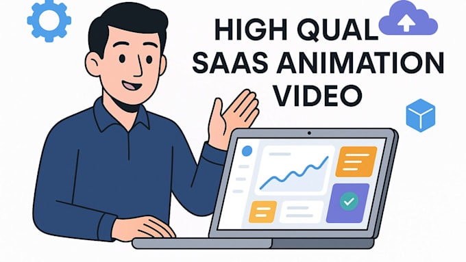 Create high quality 2d saas animation video animation saas video ...