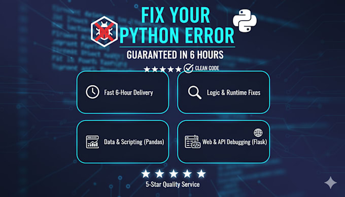 Fix, debug, or optimize your python web scraper and automation bot by ...