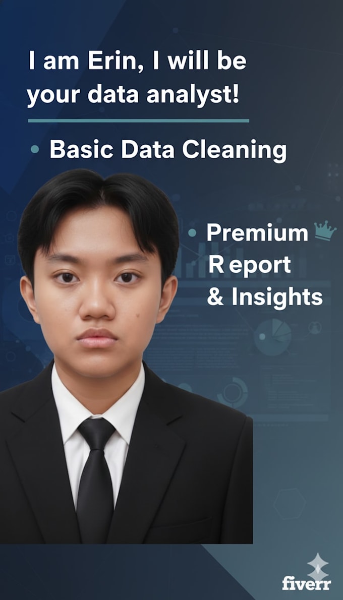Be your data analyst for python data cleaning by Erin_eriana | Fiverr