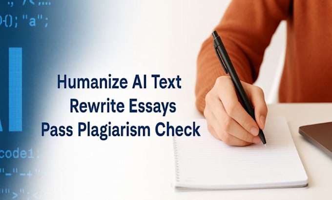 Humanize ai text and rewrite essays to pass plagiarism check by Matthews_wp | Fiverr