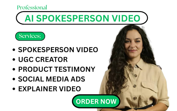 Create ai spokesperson video ugc ads creator ai avatar video multi ...