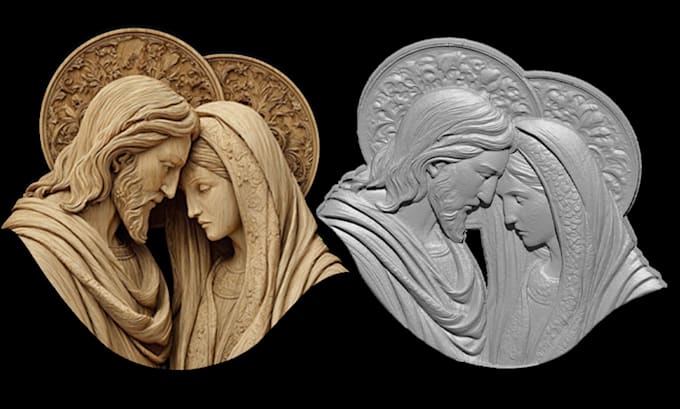 Create detailed 3d relief models for cnc or 3d printing by Younes_saidi ...