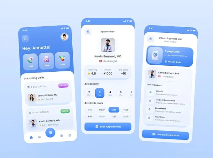 Develop telehealth app telemedicine medical doctor and mobile app by ...