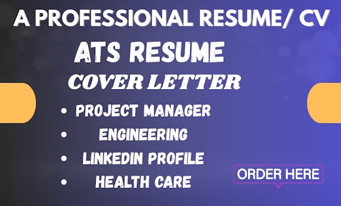 Write a professional ats optimized resume and cv for nursing, project ...