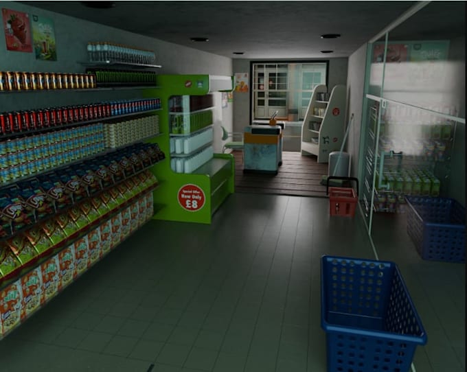 Do 3d shopping mall,super market,retail store,3d layout,revit,3d ...