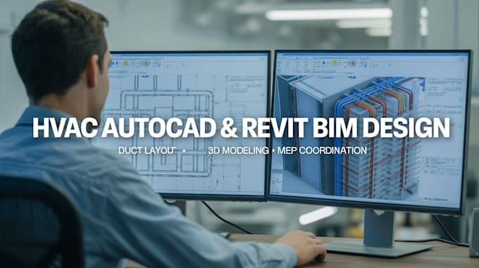 Dessins autocad hvac, conception de plan de conduit et modélisation bim ...