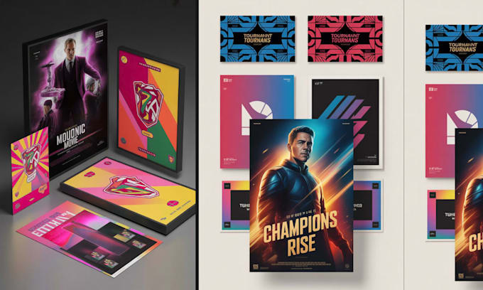 Design tournament, banners, flyers and cinematic movie poster for your ...