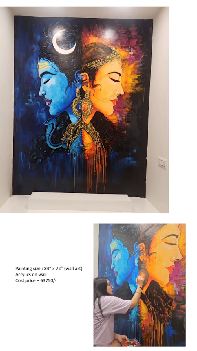 Create custom acrylic paintings for you by Dika_elysian | Fiverr