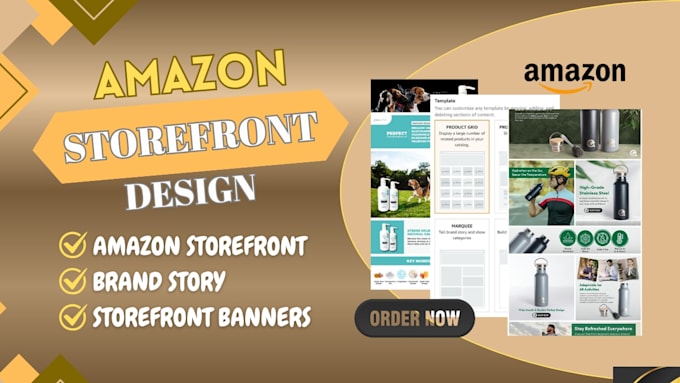 Create, design and setup amazon storefront, brand store and storefront ...