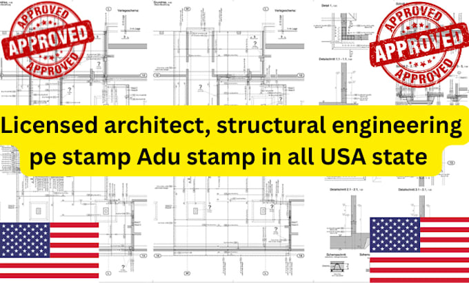 Licensed architect, structural engineering pe stamp pennsylvania ...