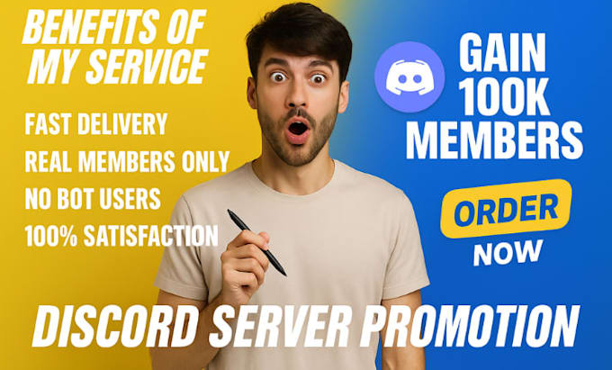 Gaming promotion , discord server promotion, discord growth, discord ...