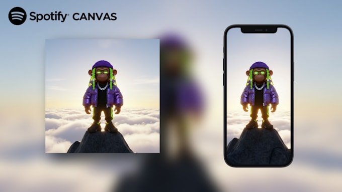 Create spotify canvas video for your music by Hooferism | Fiverr