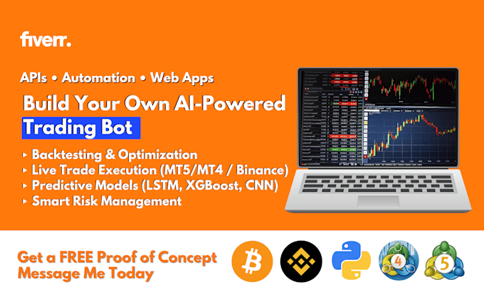 Develop a custom trading bot using python, ml, deep learning, ai by Funjenny | Fiverr